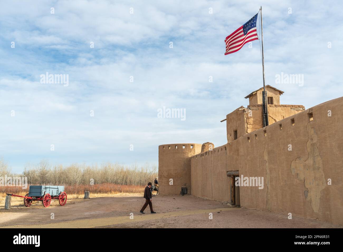 Bent's Old Fort National Historic Site in Colorado Stock Photo - Alamy