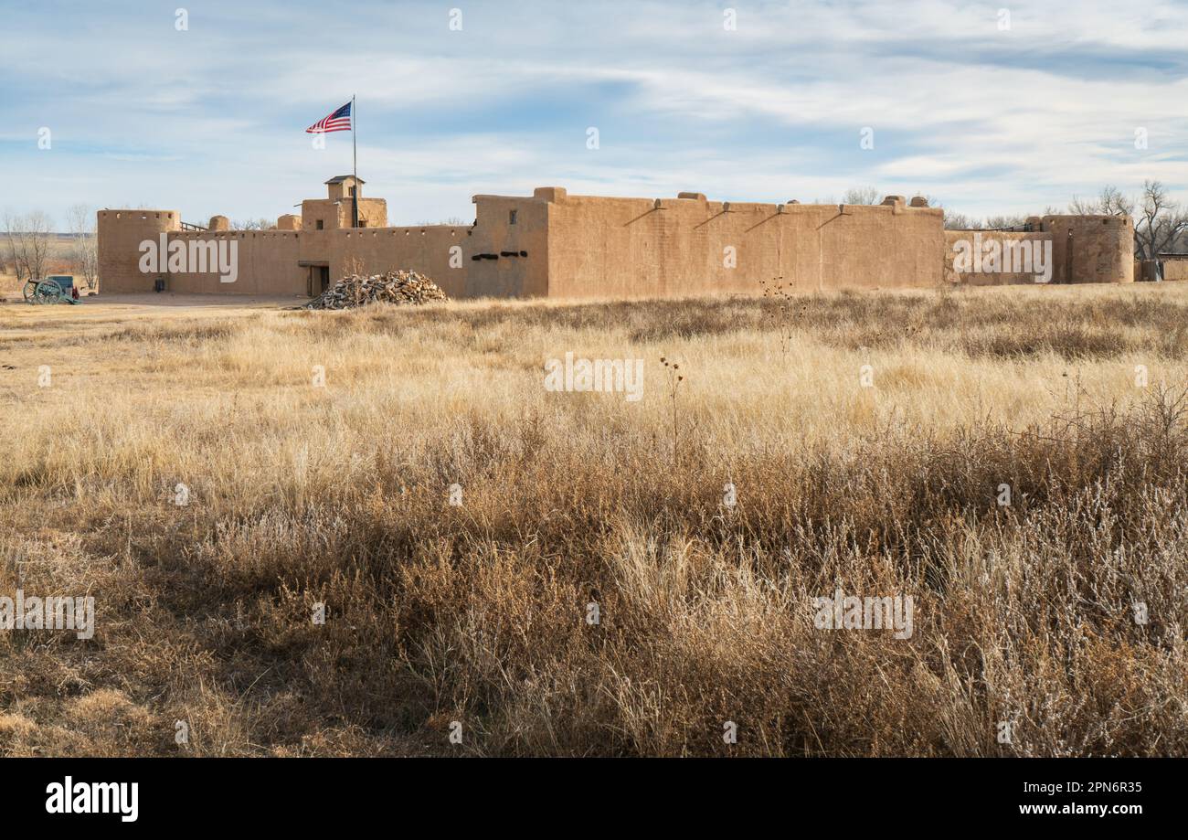Bent's Old Fort National Historic Site in Colorado Stock Photo - Alamy