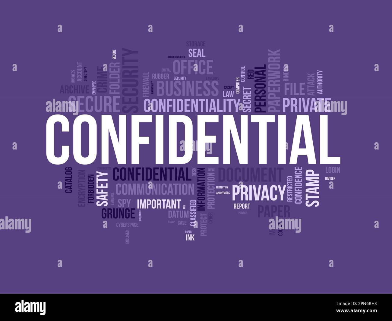Word cloud background concept for Confidential. Secret information ...