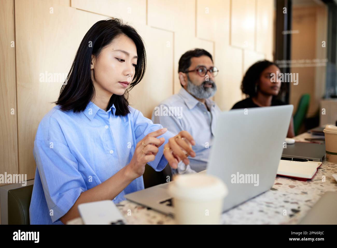 Smart businessman checking time in hi-res stock photography and images ...