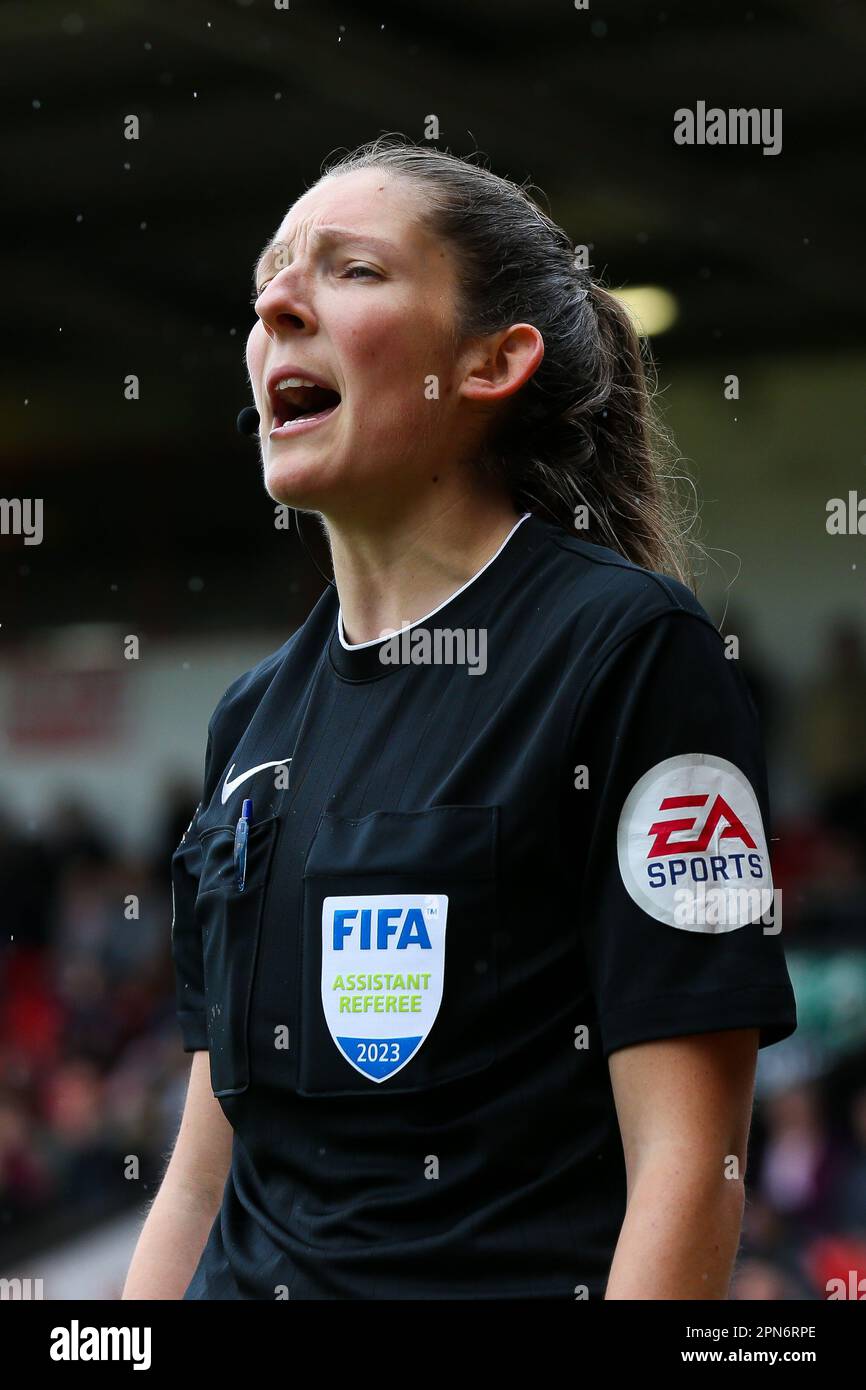 Assistant Referee Melissa Burgin during the Vitality Women's FA Cup ...