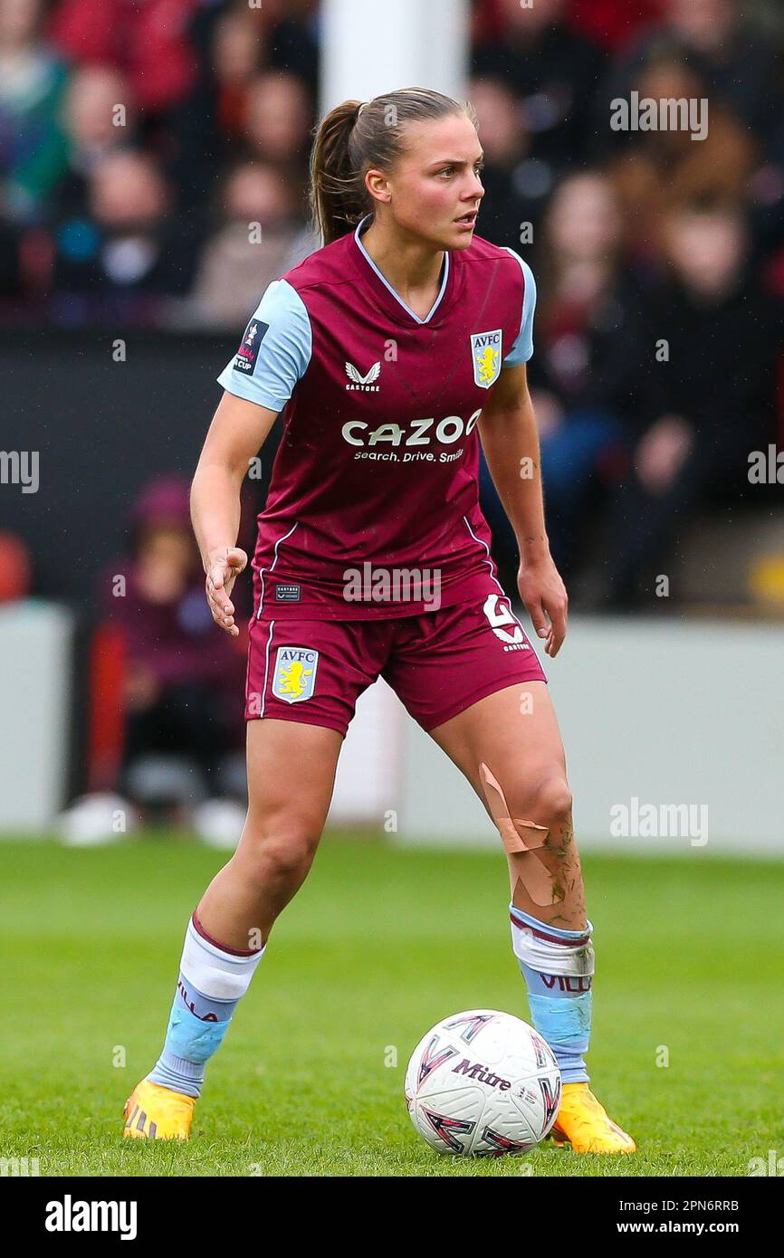 Aston Villa's Sarah Mayling during the Vitality Women's FA Cup, semi ...