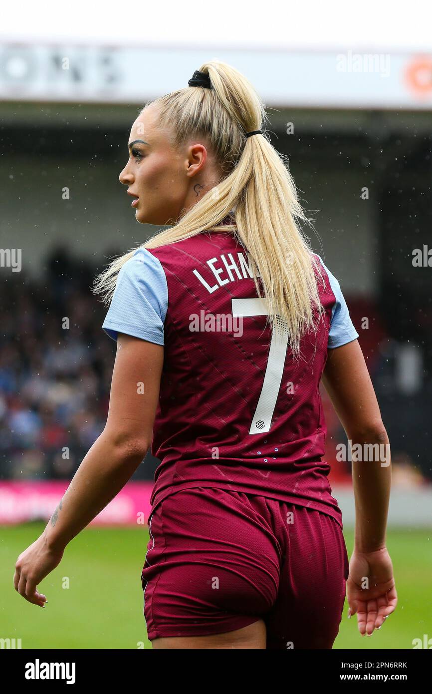 Aston Villa's Alisha Lehmann during the Vitality Women's FA Cup, semi ...