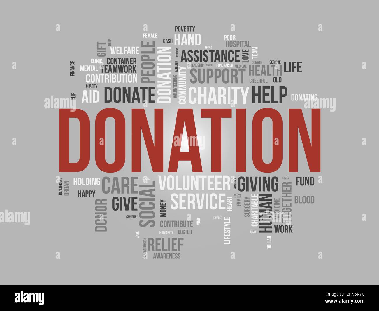 Word cloud background concept for DONATION. charity support, finance ...