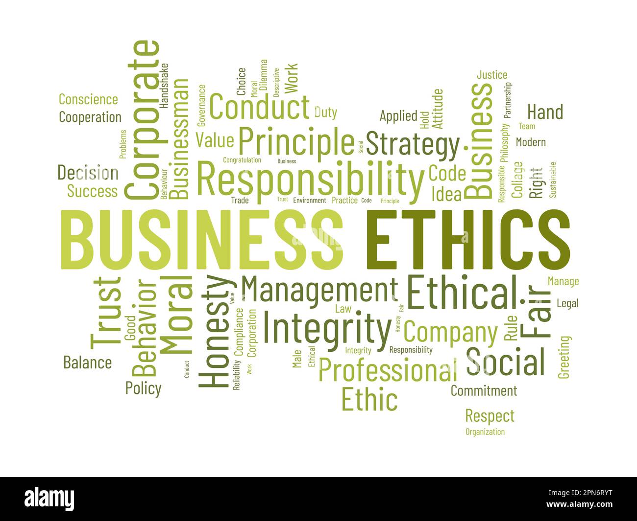 Word cloud background concept for Business Ethics. Corporate integrity ...
