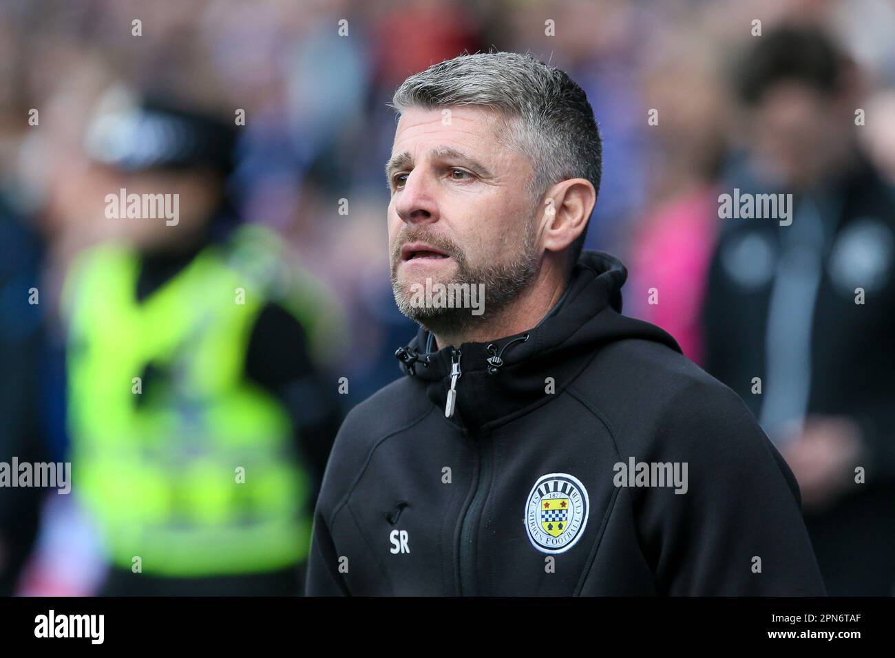 Stephen Robinson, manager of the Scottish Premiership team, St Mirren ...