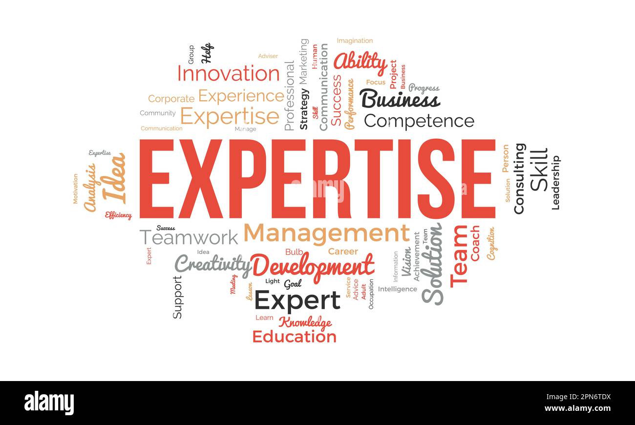 Word cloud background concept for Expertise. Business success ...