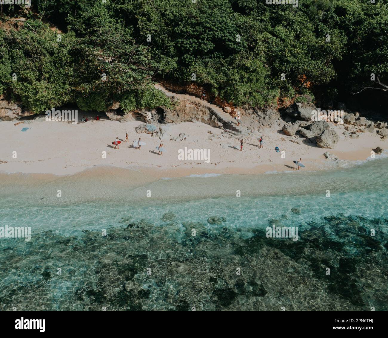 exploring surfing beaches in Bali Stock Photo - Alamy