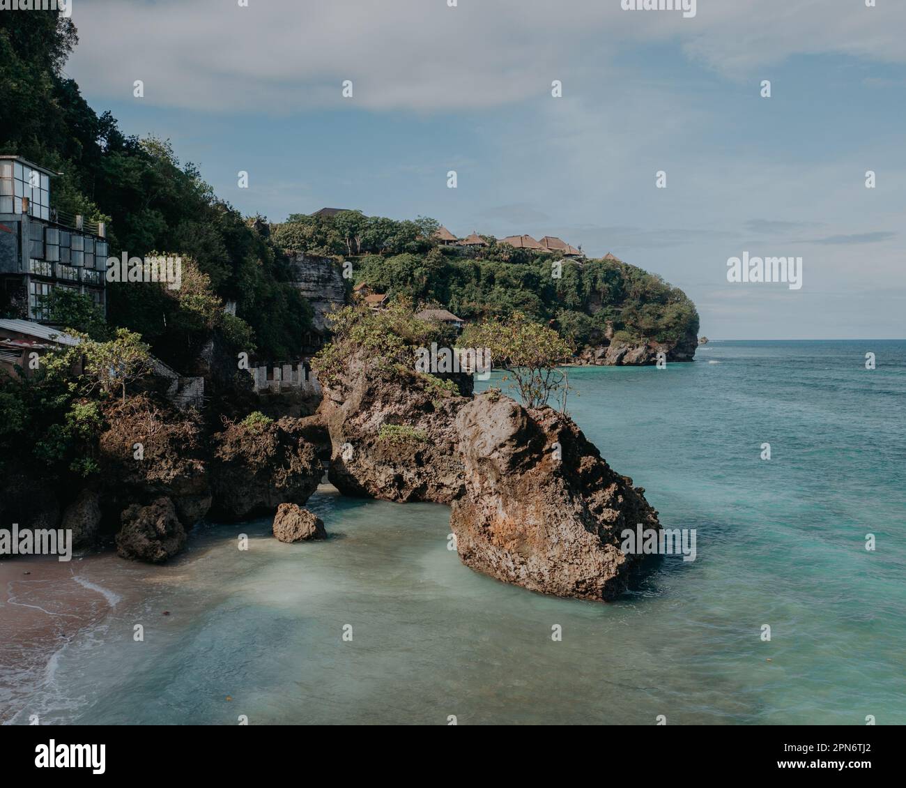 exploring cliffs and beaches in Bali Stock Photo - Alamy