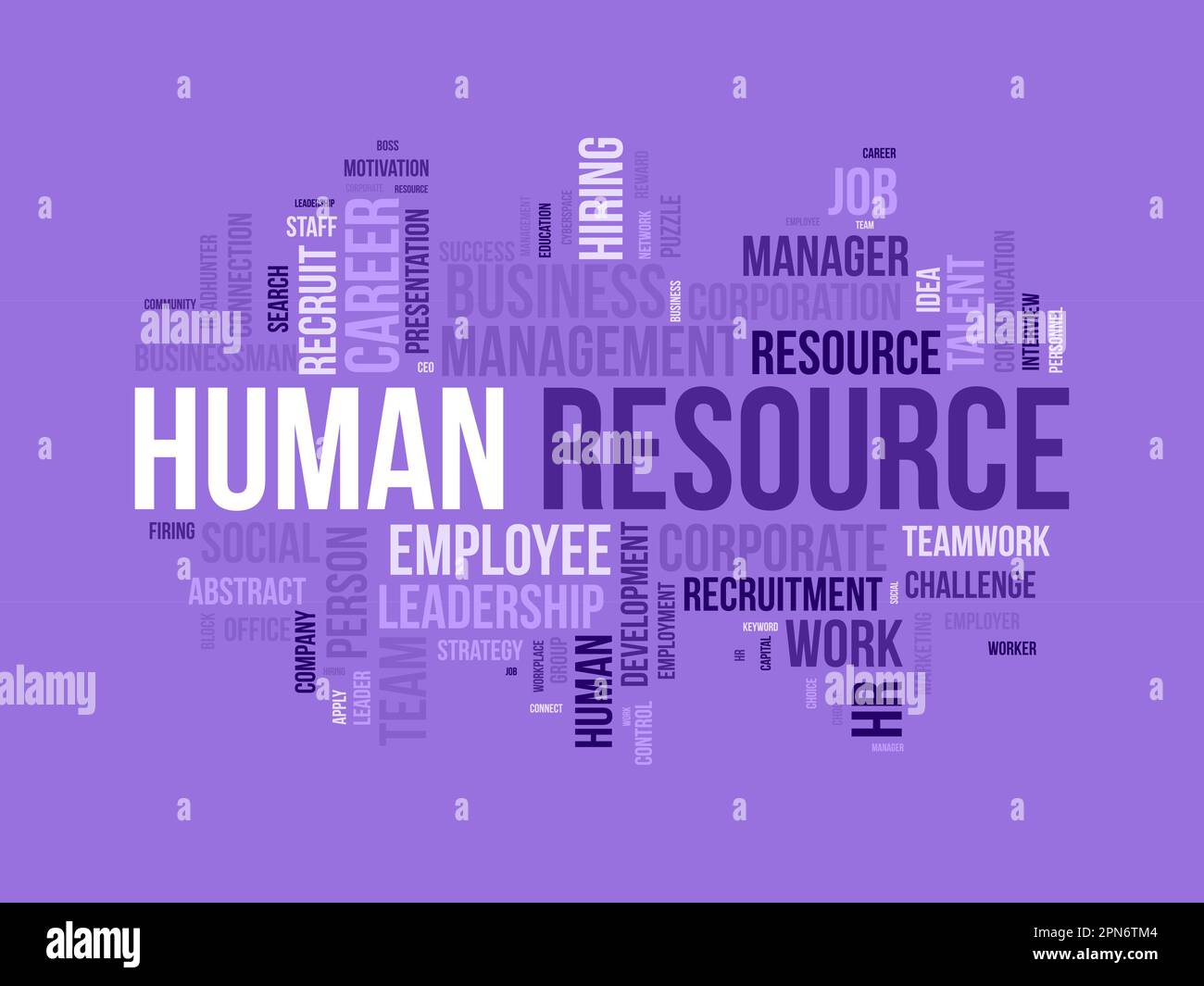 Word cloud background concept for Human resource. Business management ...