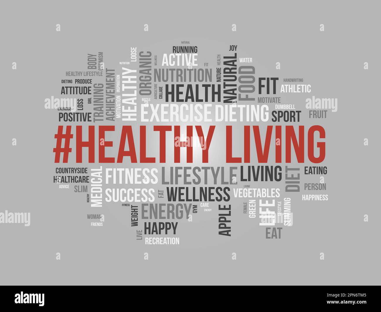 Word cloud background concept for Healthy living. diet exercise, fit ...
