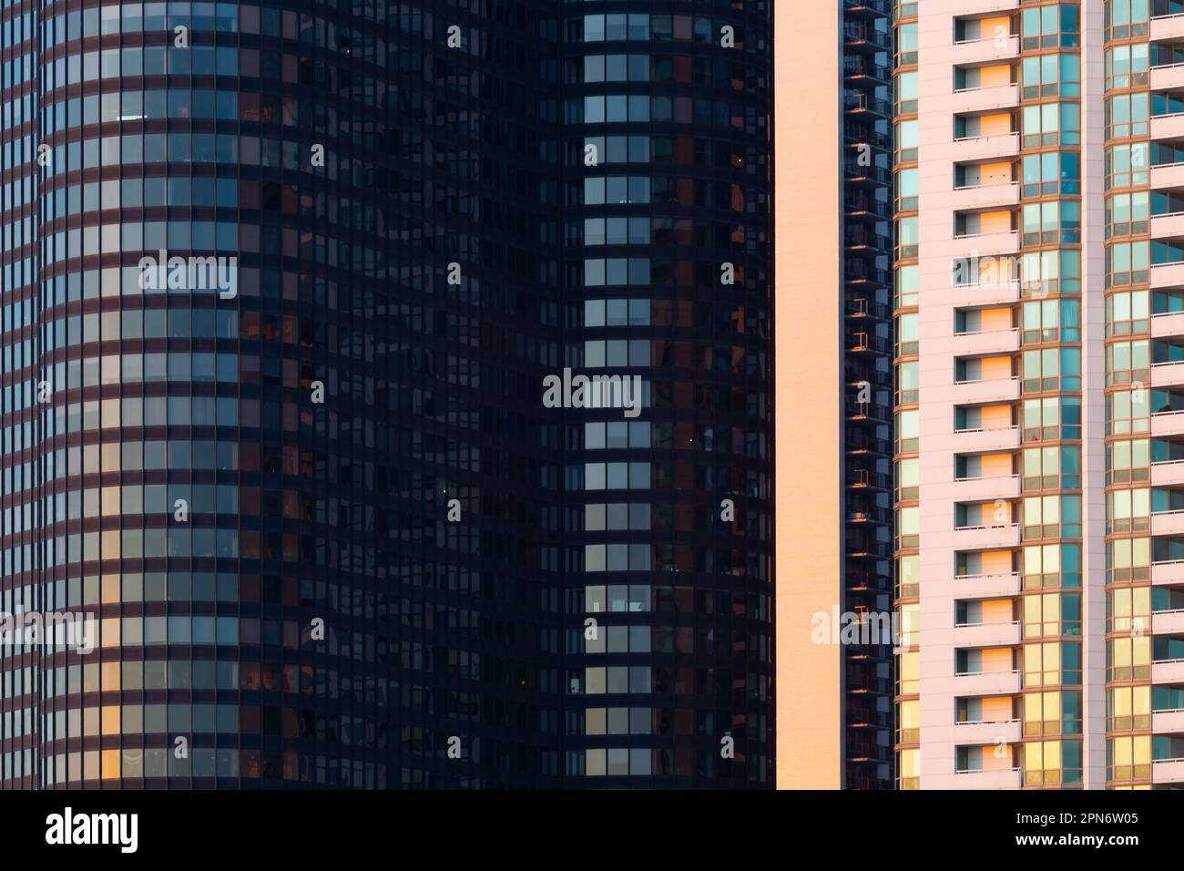 Facades of Chicago's downtown high-rise architecture Stock Photo - Alamy