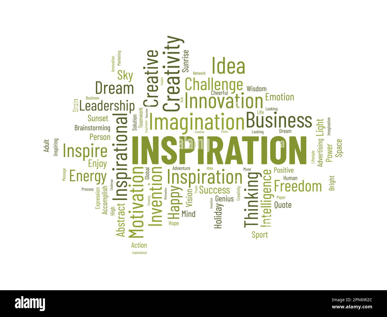 Word cloud background concept for Inspiration. Creative innovation ...