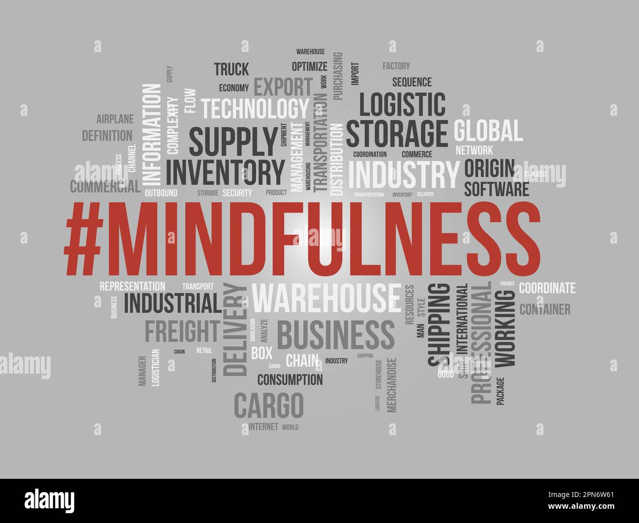 Word cloud background concept for mindfulness. Spiritual meditation ...