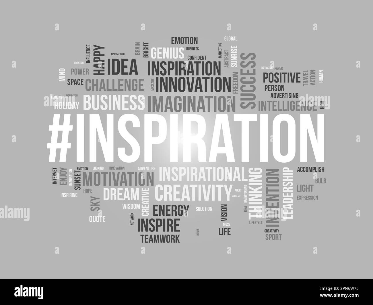 Word cloud background concept for Inspiration. Creative innovation ...