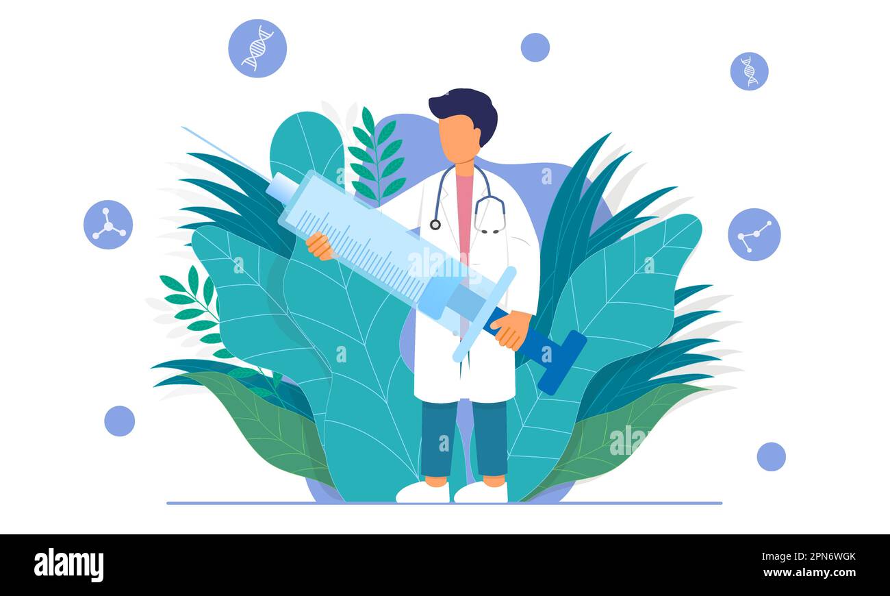 Young doctor hospital examination Stock Vector Images - Alamy