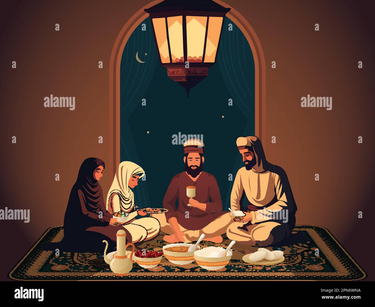 Woman date fruit Stock Vector Images - Alamy