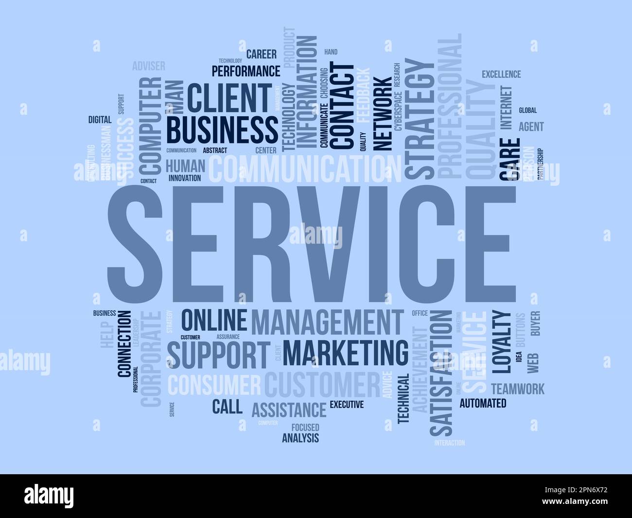 Word cloud background concept for Service. Quality support, client ...