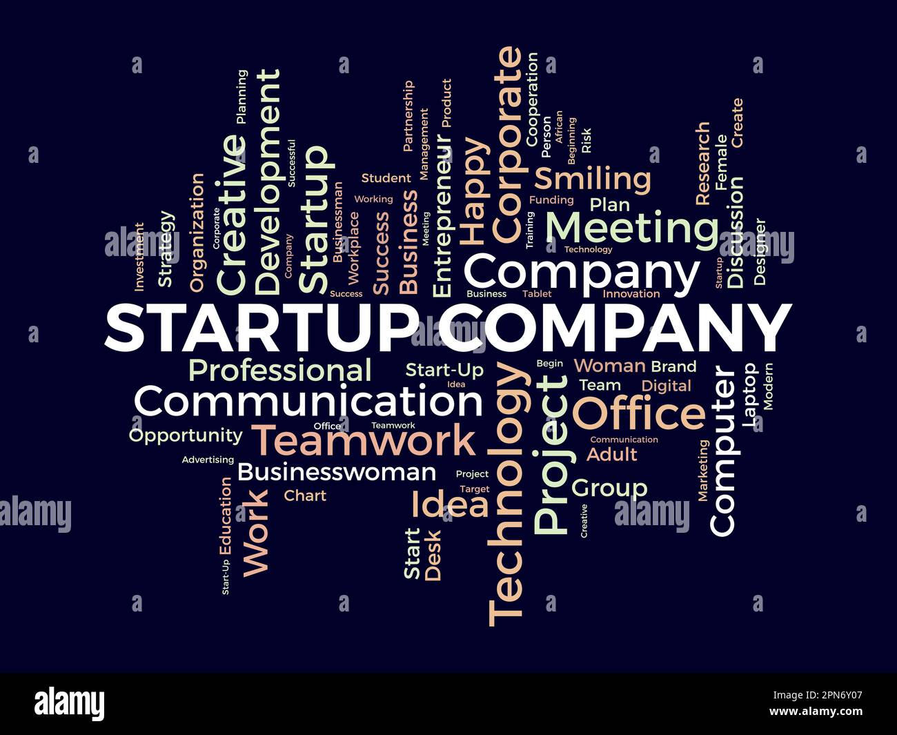 Word cloud background concept for Startup Company. Entrepreneurship ...