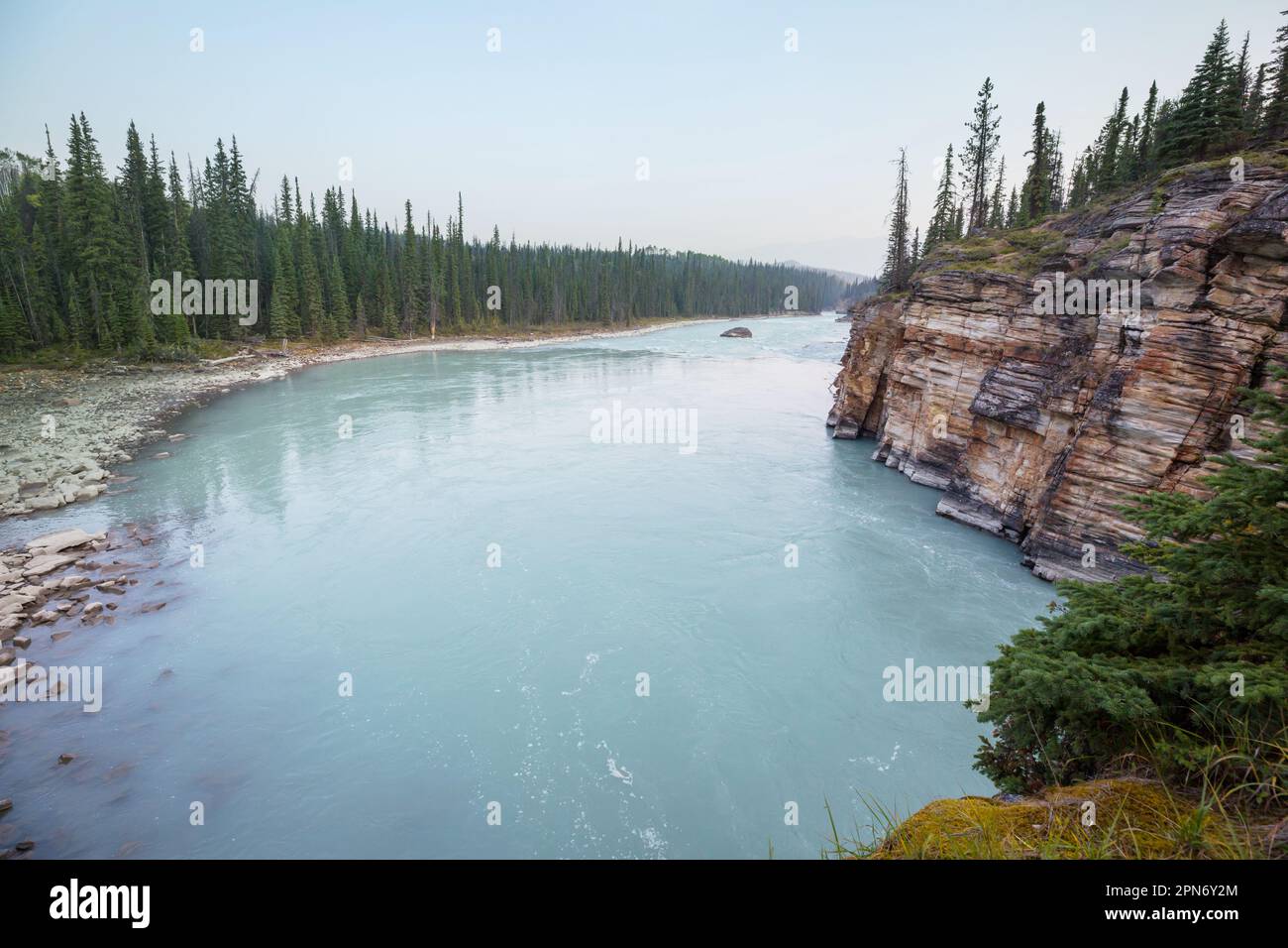 Beautiful mountains river in summer season, Canada Stock Photo - Alamy