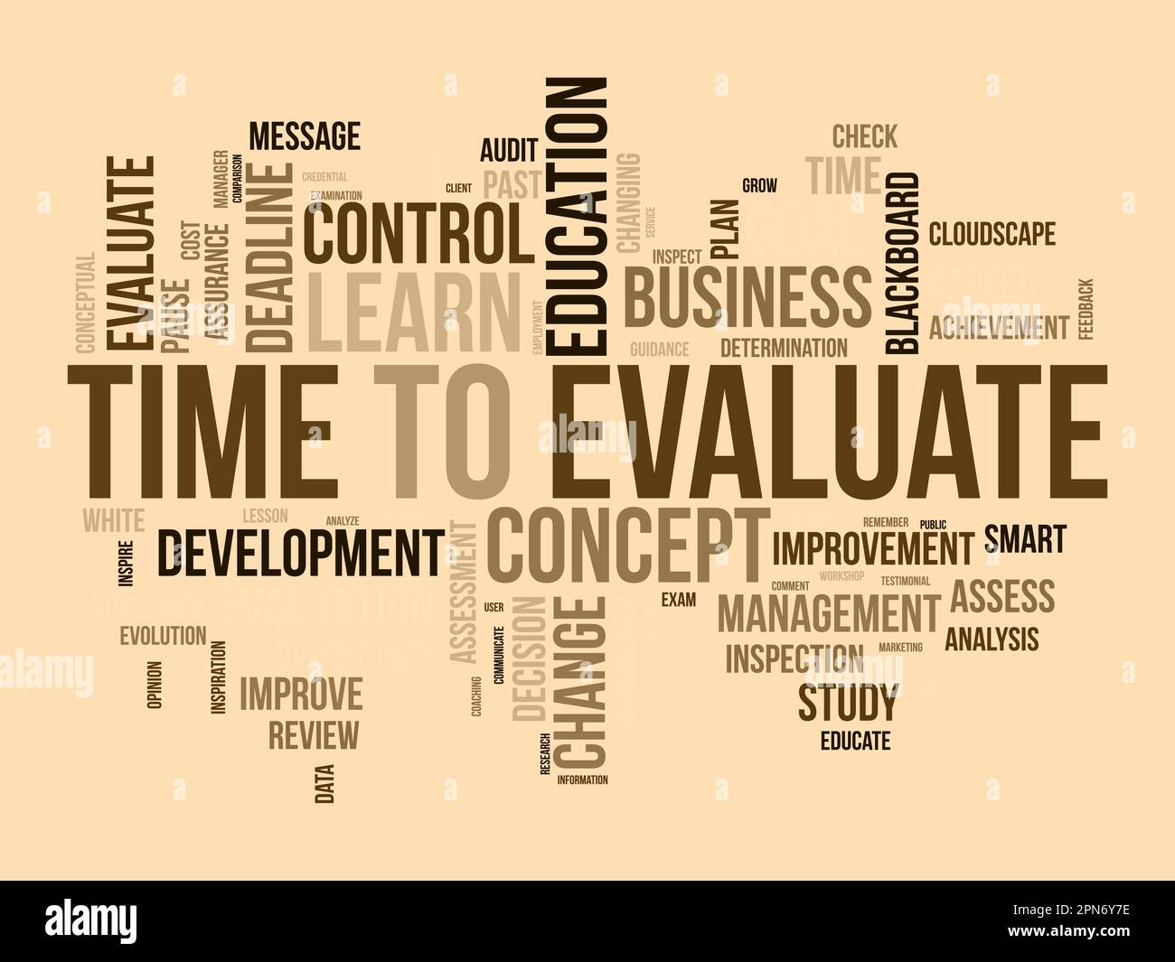 Word cloud background concept for time to evaluate. career development ...