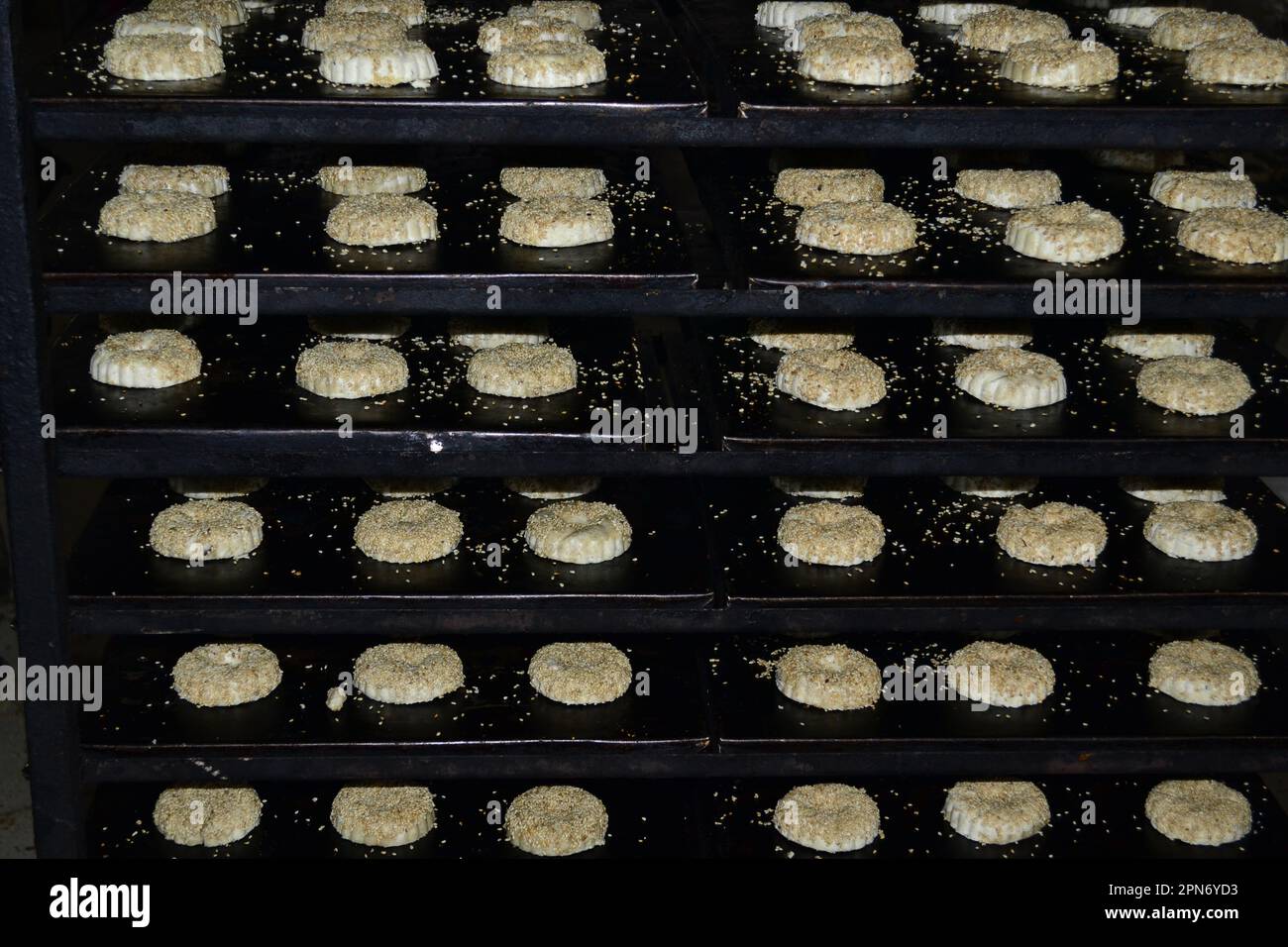 Bread cakes factory Stock Photo - Alamy