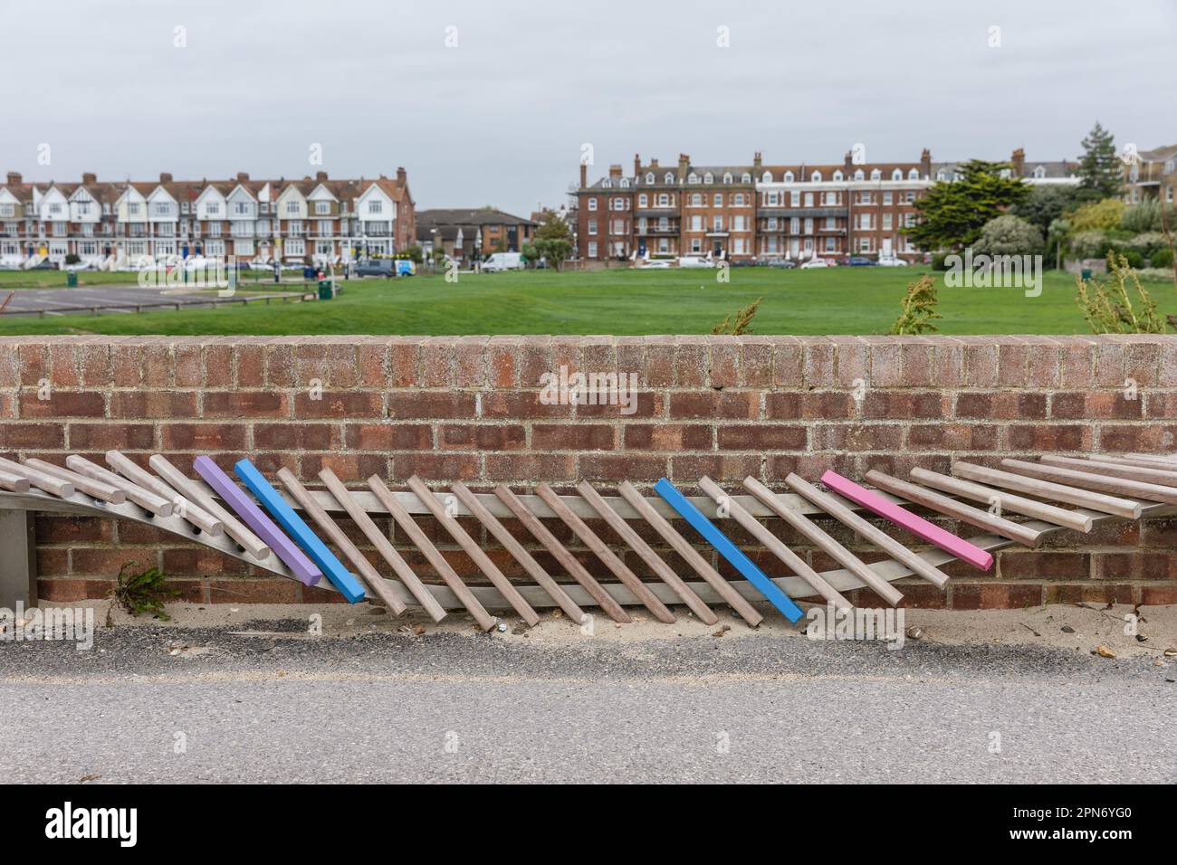 5-10-22. The Long Bench. Claimed as the longest bench in England, it ...