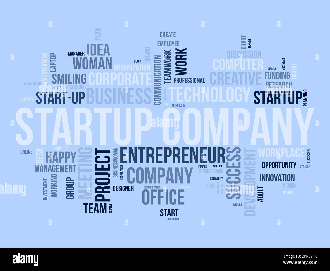 Word cloud background concept for Startup Company. Entrepreneurship ...