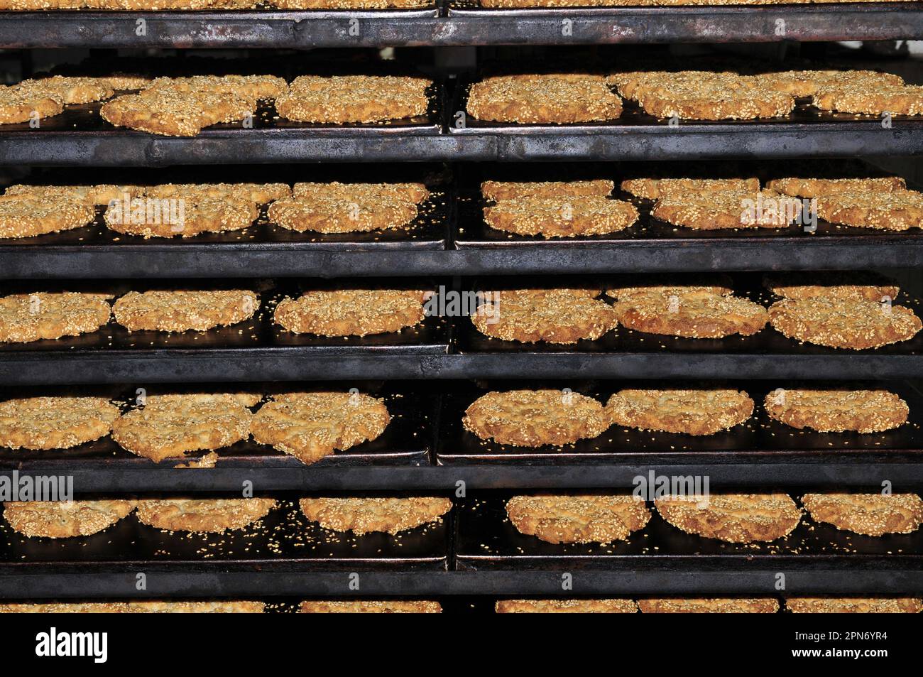 Bread cakes factory Stock Photo - Alamy
