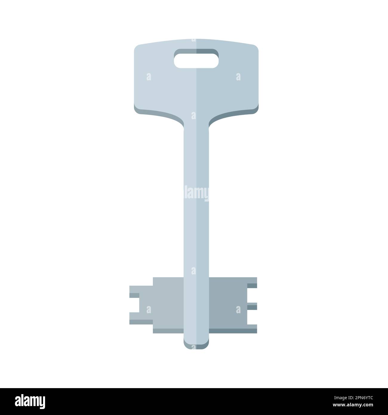 Modern silver key cartoon illustration Stock Vector Image & Art - Alamy
