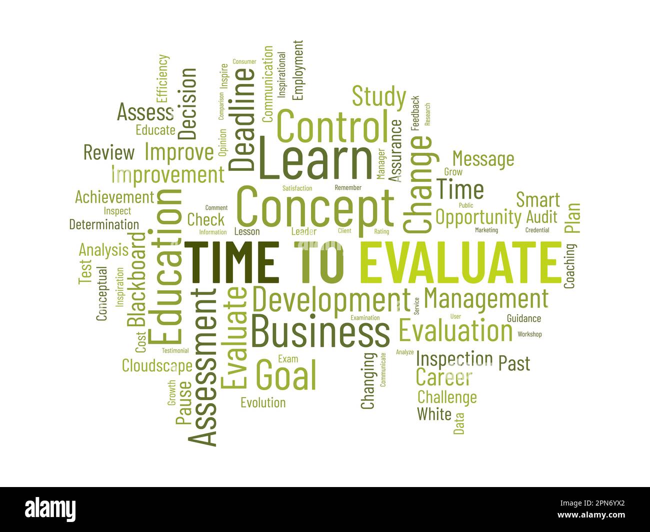 Word cloud background concept for time to evaluate. career development ...