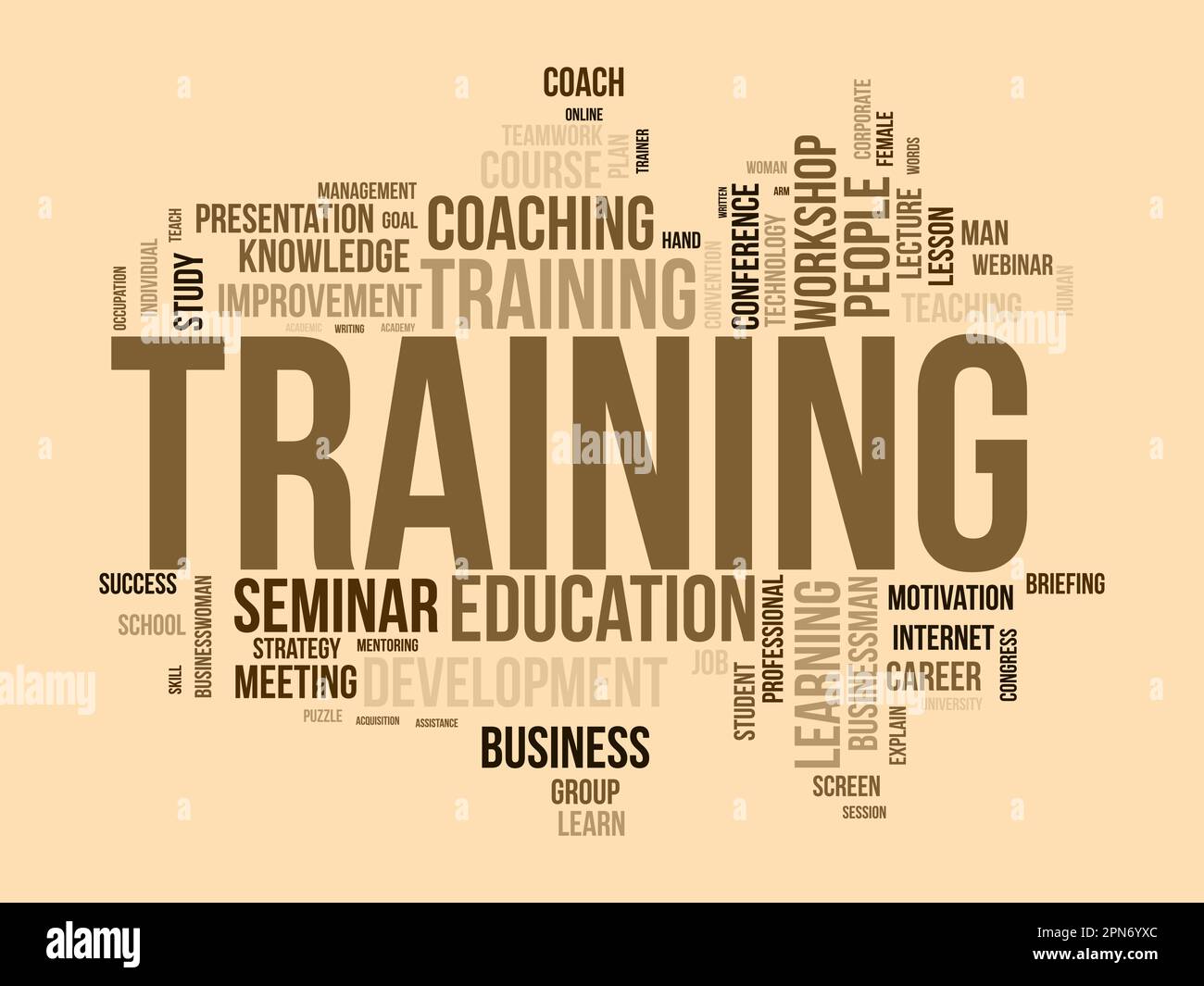 Word cloud background concept for Training. Professional career ...