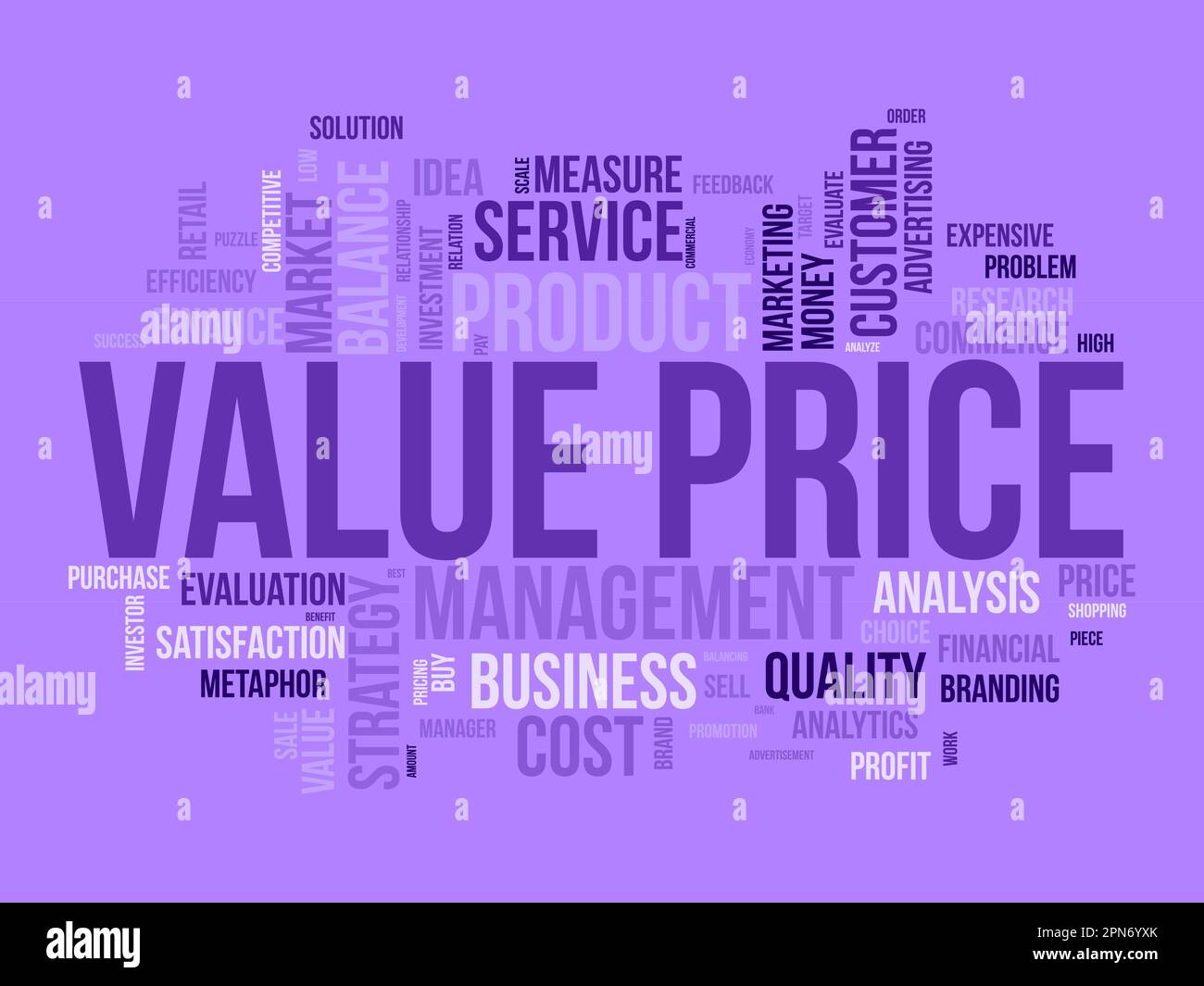 Word Cloud Background Concept For Value Price Financial Analysis Metaphor With Balance Measure 