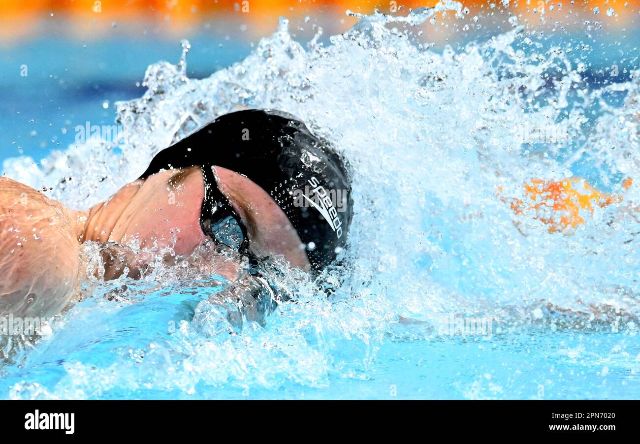 Samuel Short in action during the final of the Men's 400 metre ...
