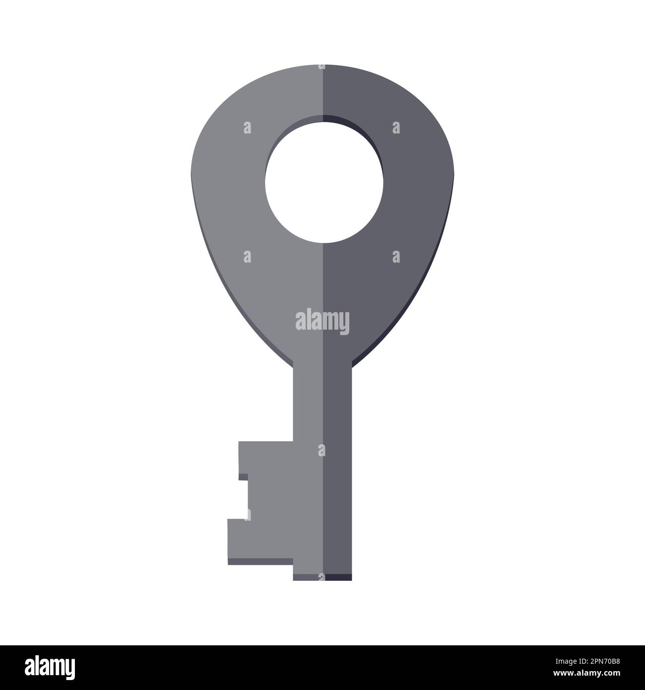 Retro silver key cartoon illustration Stock Vector Image & Art - Alamy