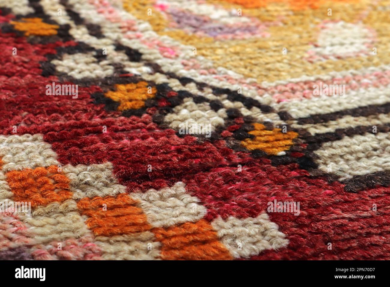 Textures and patterns in color from woven carpets Stock Photo - Alamy