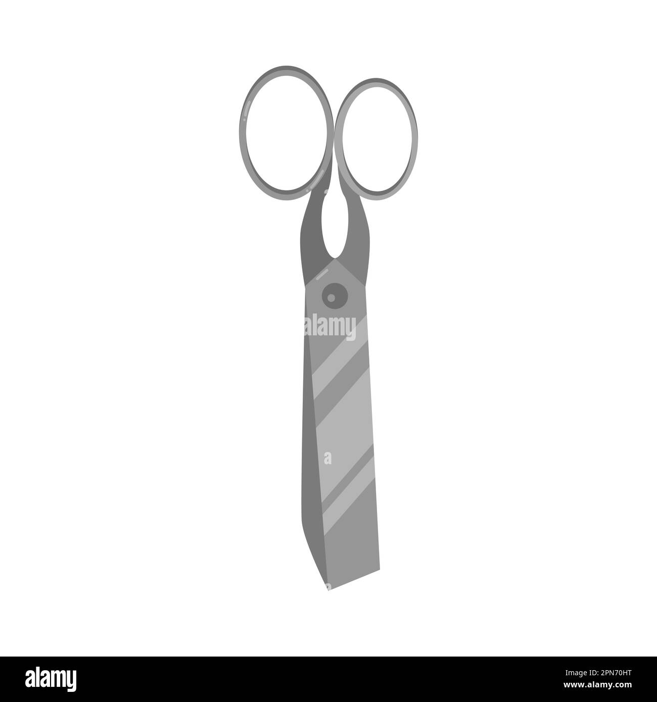 Metal or steel scissors for dressmaking cartoon illustration Stock ...