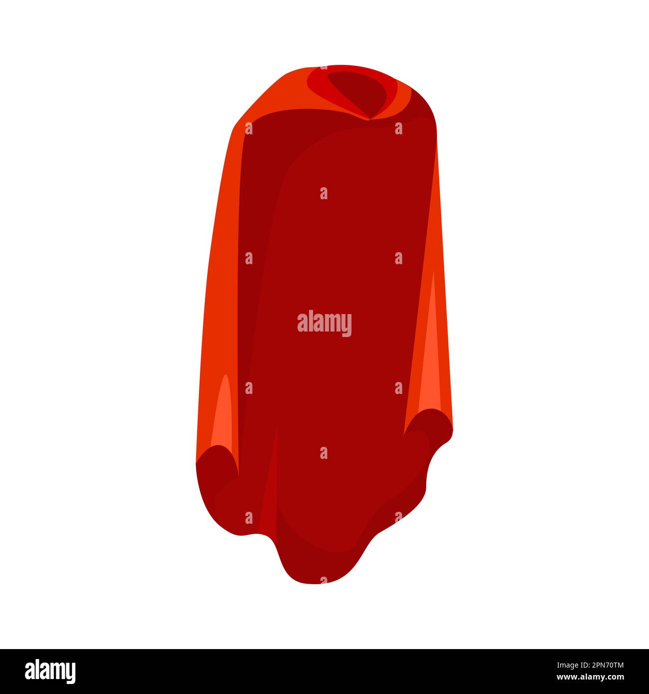 Red satin cloak or mantle cartoon illustration Stock Vector Image & Art ...