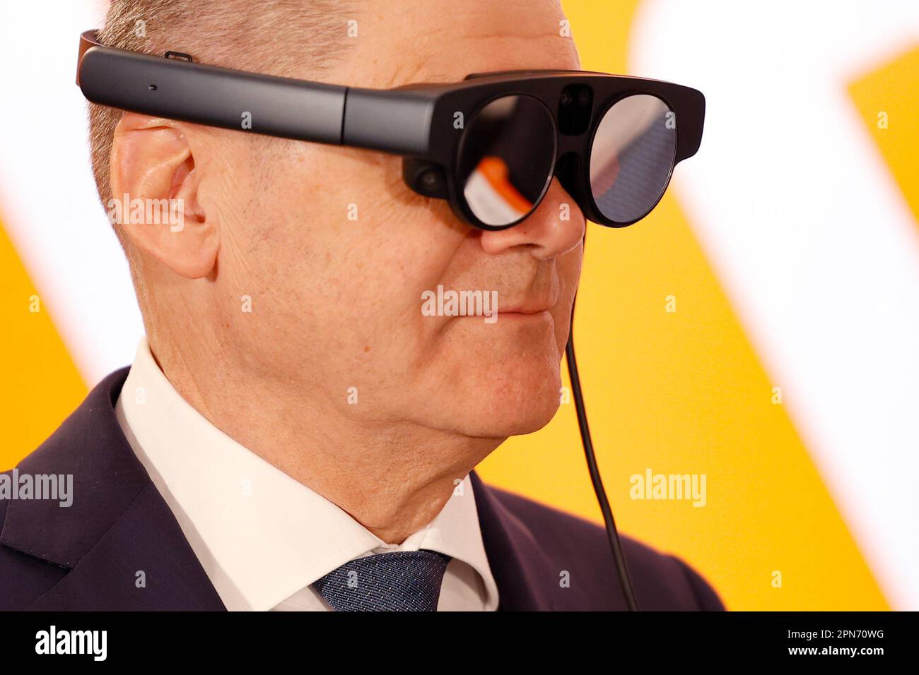 Hanover, Germany. 17th Apr, 2023. German Chancellor Olaf Scholz (SPD ...