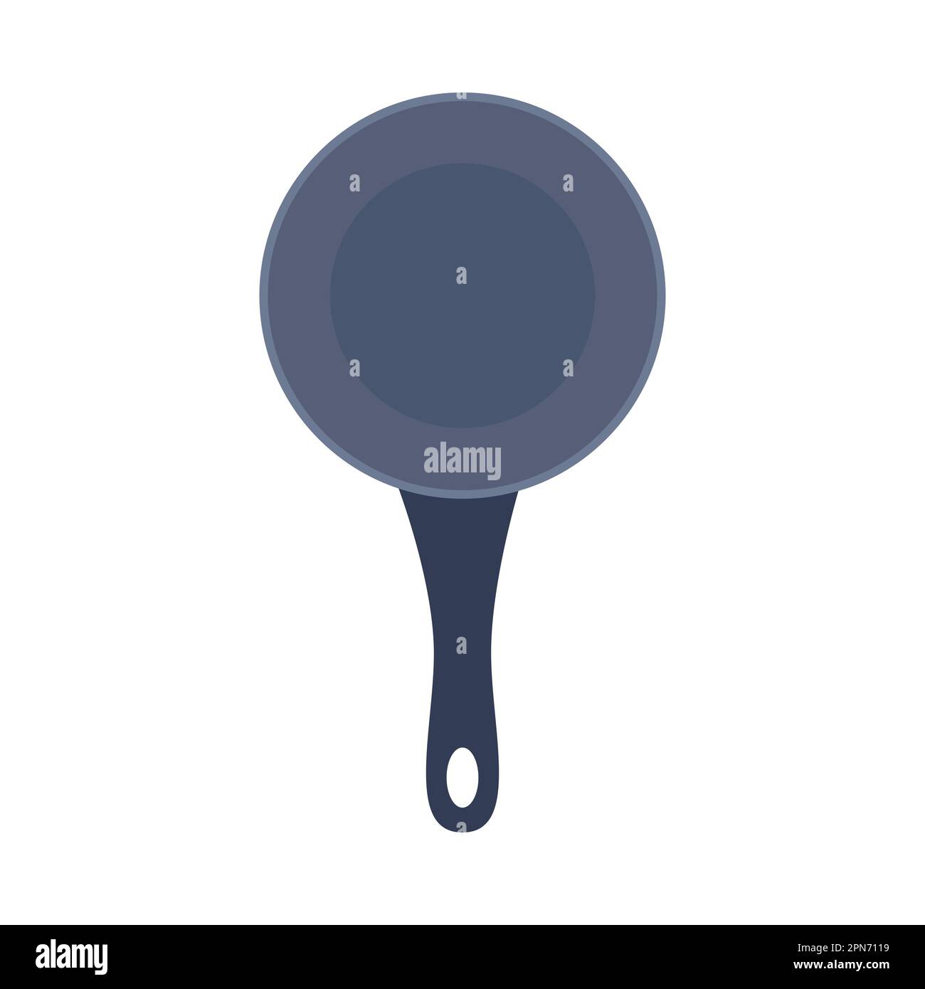 Frying pan top view Stock Vector Images - Alamy
