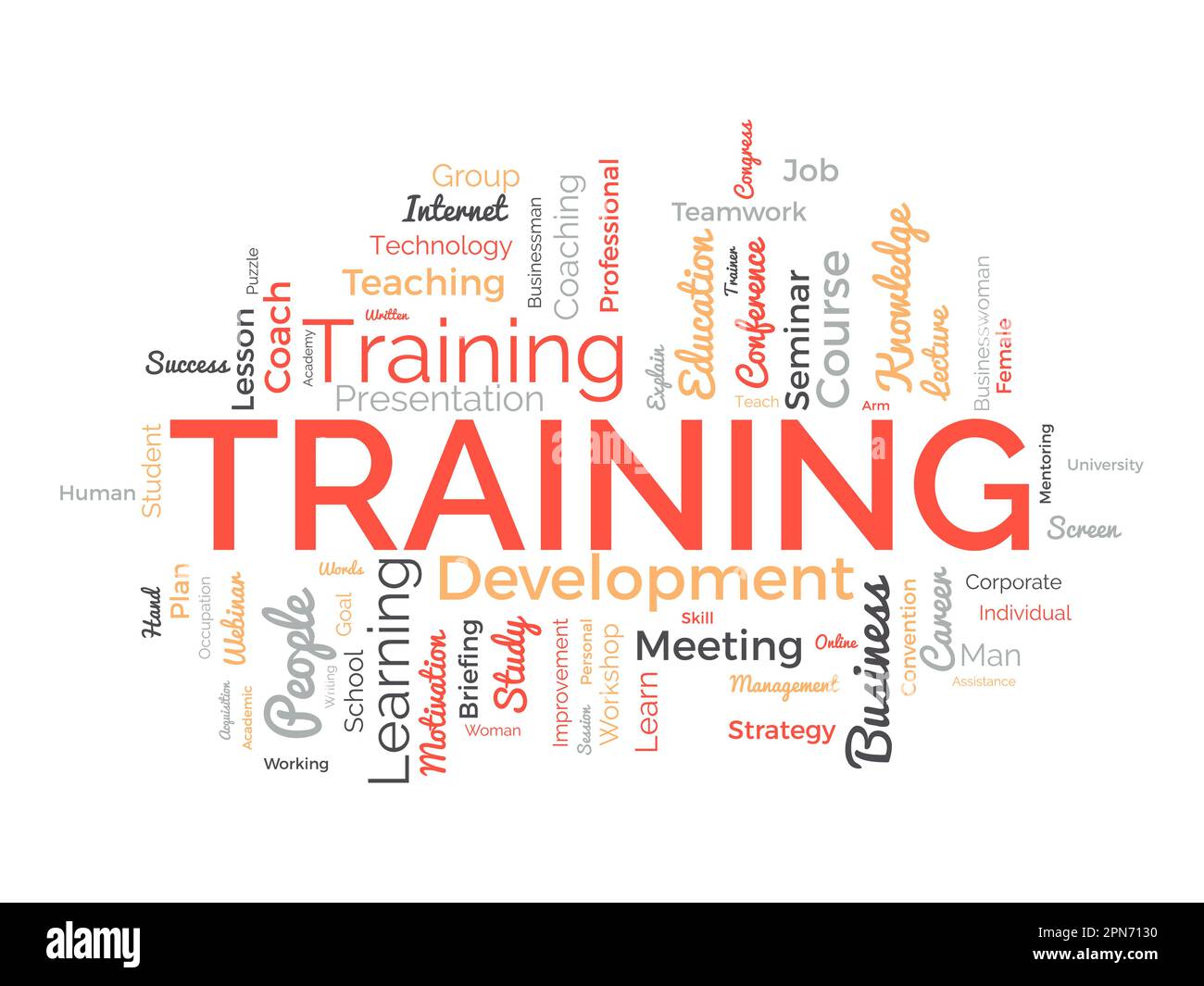 Word cloud background concept for Training. Professional career ...