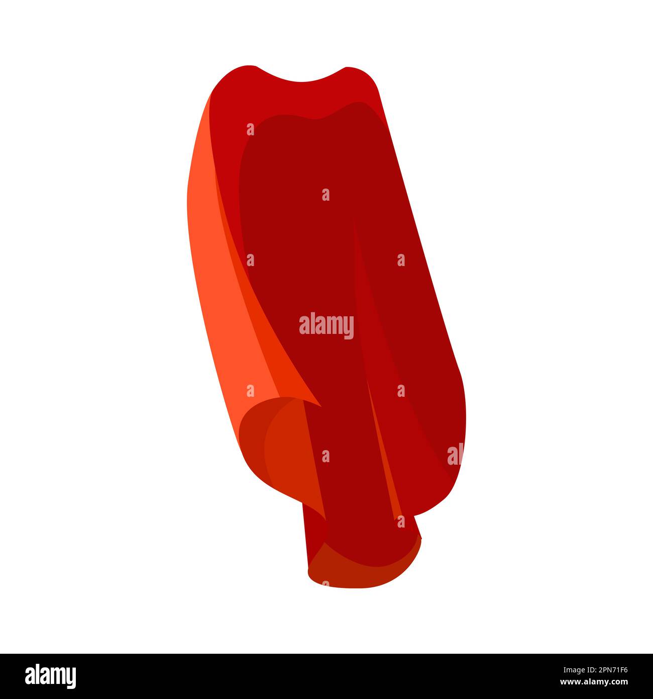 Back of superhero red cape cartoon illustration Stock Vector Image ...