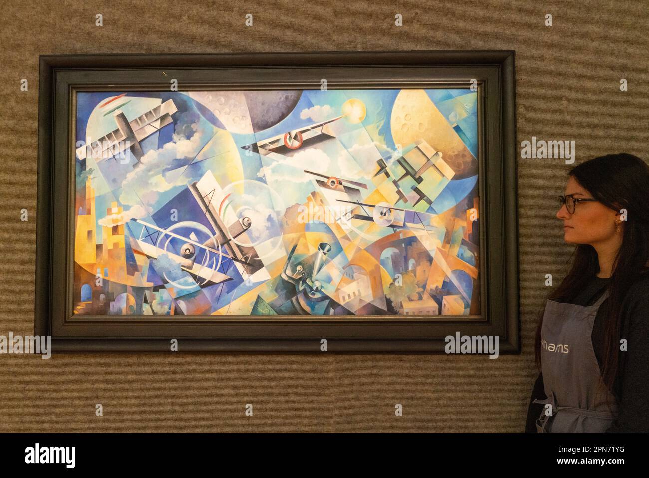 London, UK. 17 April 2023. TULLIO CRALI (1910-2000) Evoluzioni aeree ...