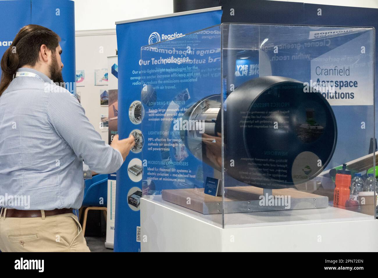 Farnborough Airport, Hampshire, UK. 17th Apr, 2023. Aerospace industry ...