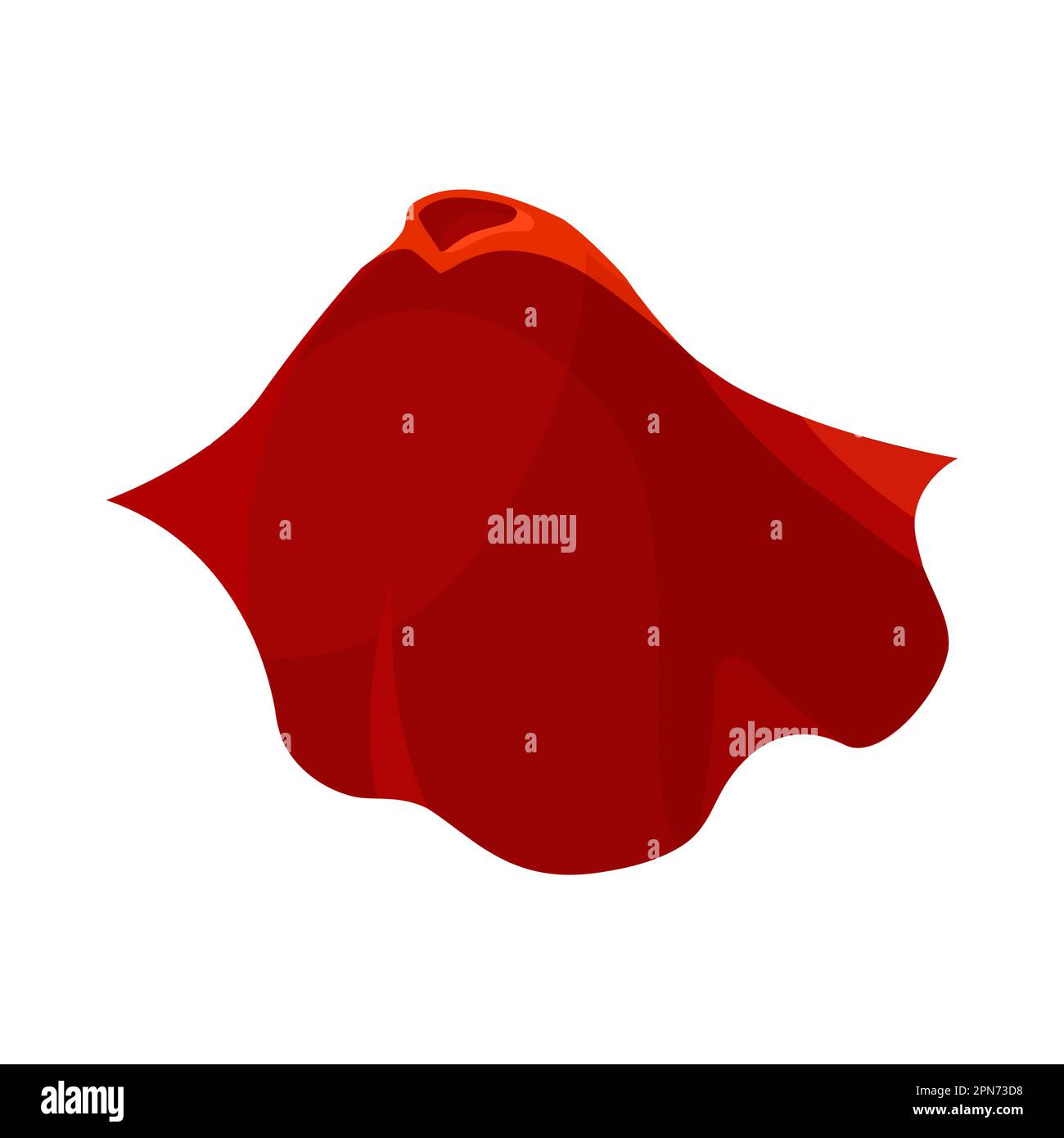 Scarlet Superhero cape for Halloween party cartoon illustration Stock ...