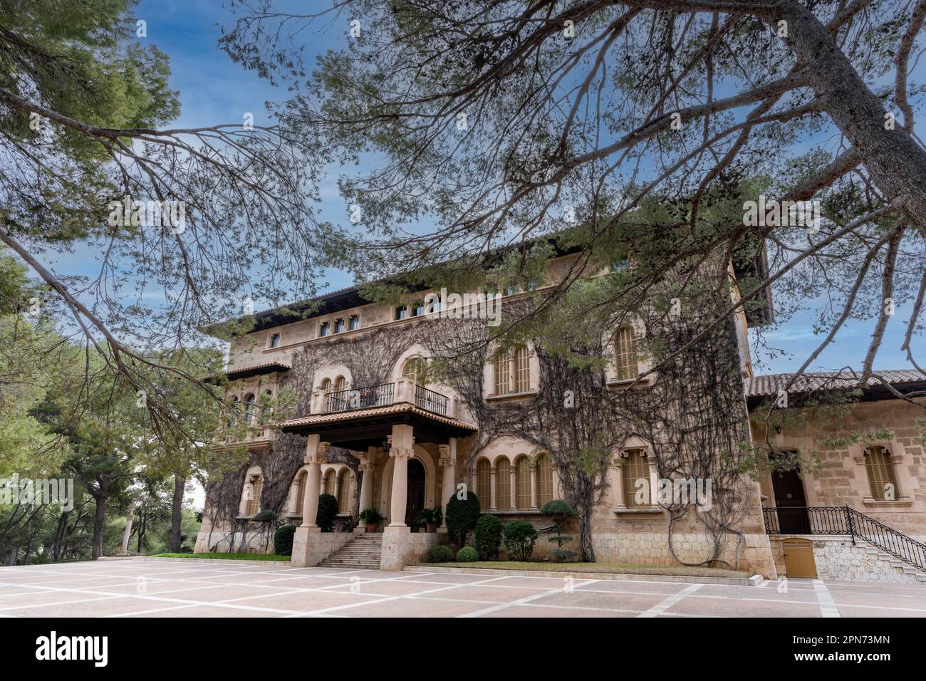 Marivent Palace, summer residence of the Spanish royal family, Cala ...