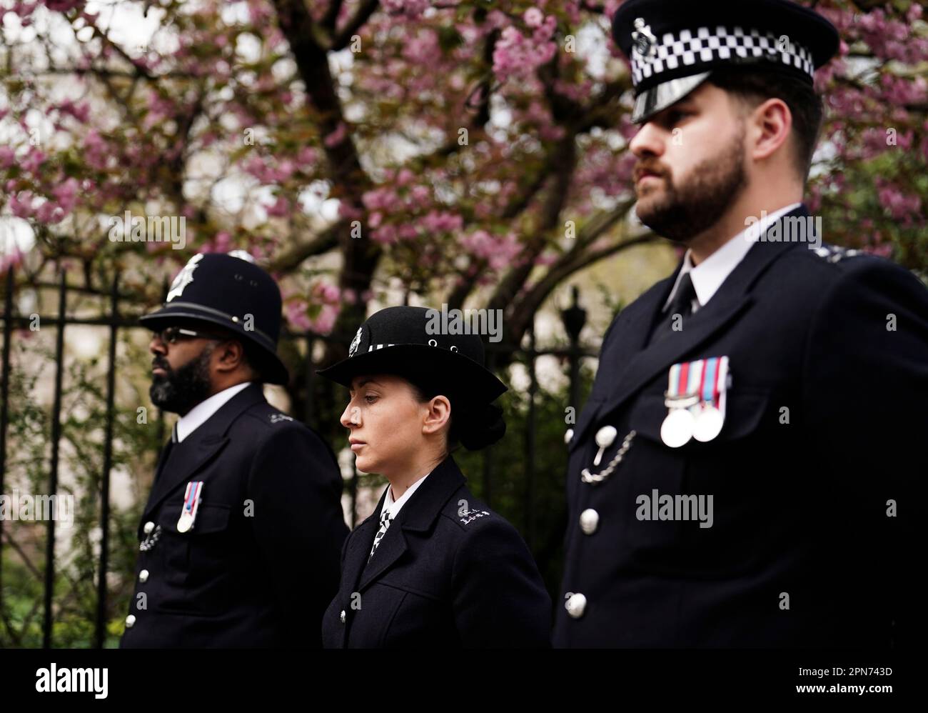 Metropolitan police officers during the memorial service for WPC Yvonne ...