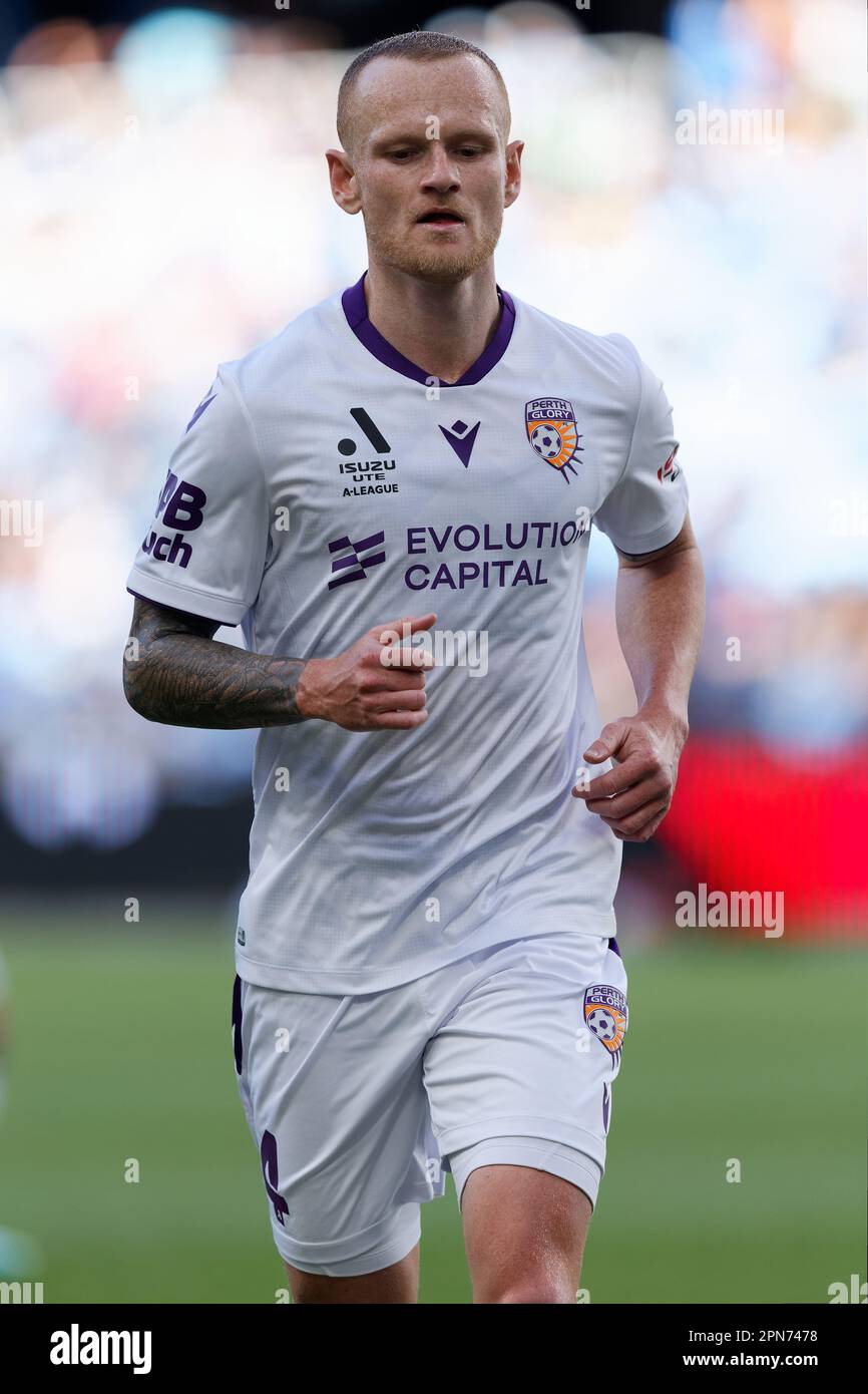 Sydney, Australia. 16th Apr, 2023. Jack Clisby of Perth Glory in action ...