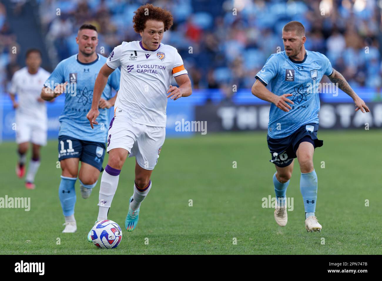 Sydney, Australia. 16th Apr, 2023. Mustafa Amini of Perth Glory ...