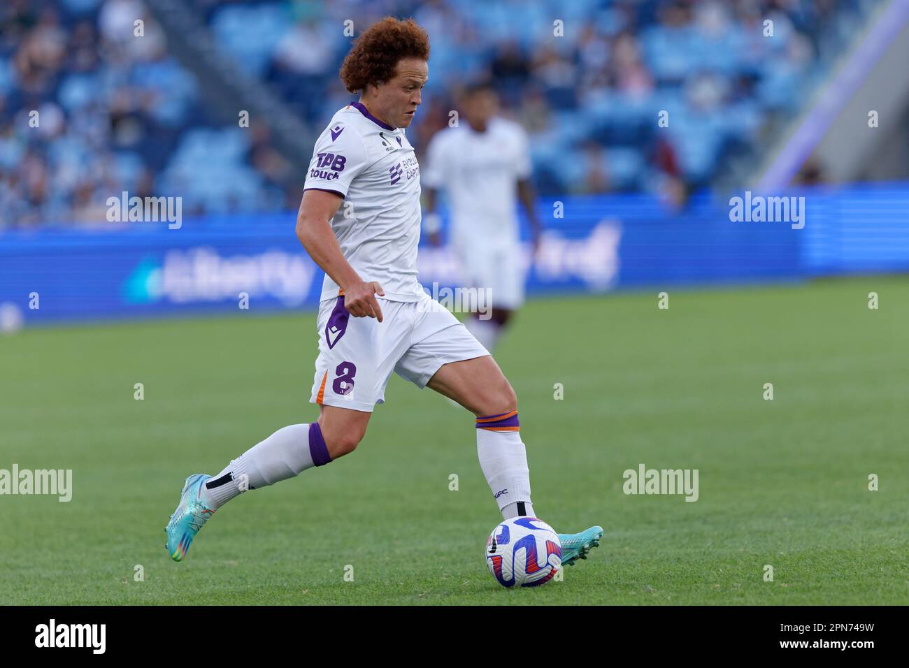 Sydney, Australia. 16th Apr, 2023. Mustafa Amini of Perth Glory ...